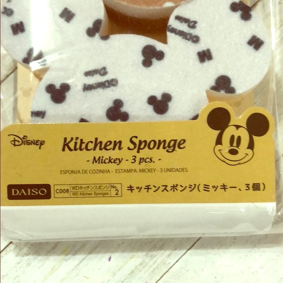 Disney | Kitchen | Disney Mickey Mouse 3 Piece Kitchen Sponge Set ...